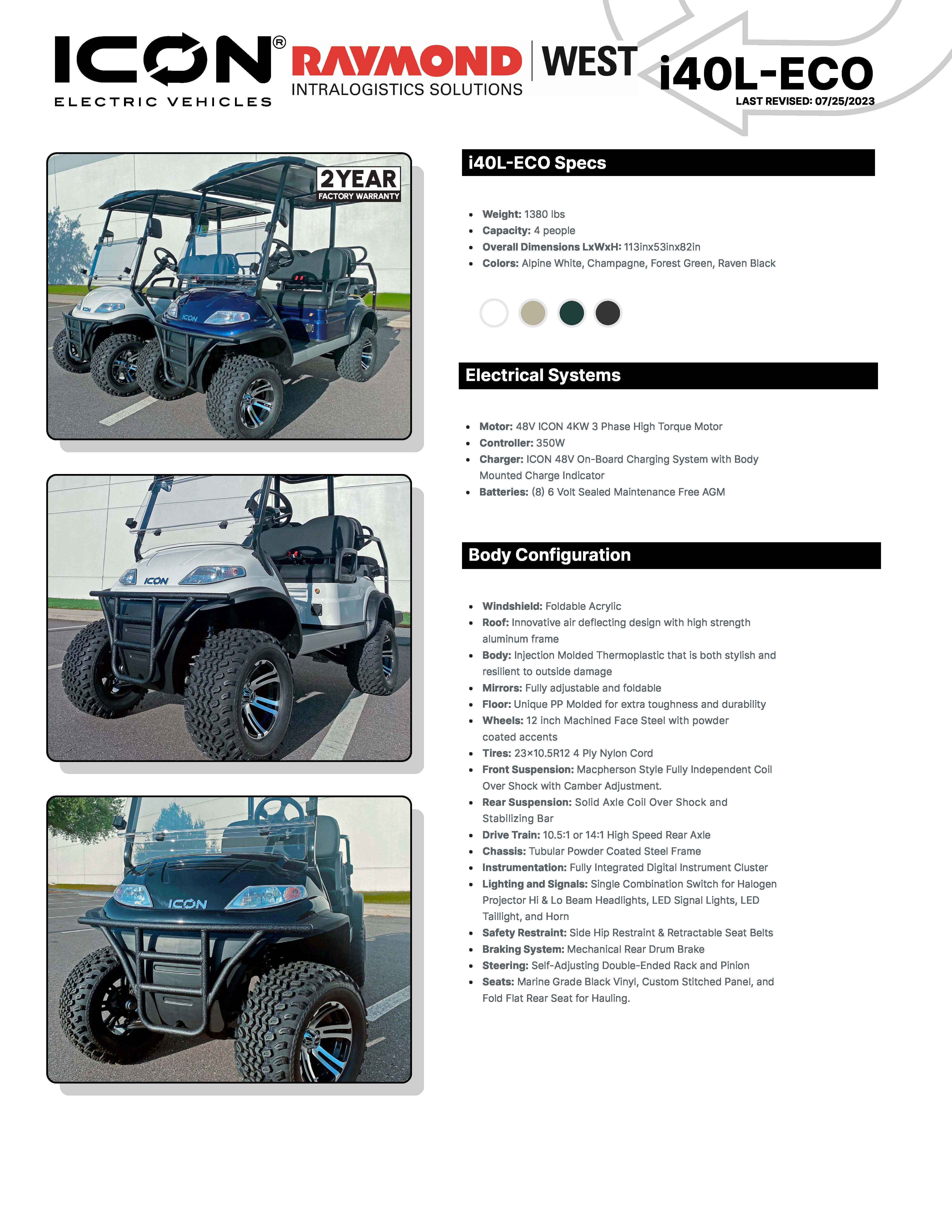 2024 ICON Electric Vehicles i40 | CartFinder